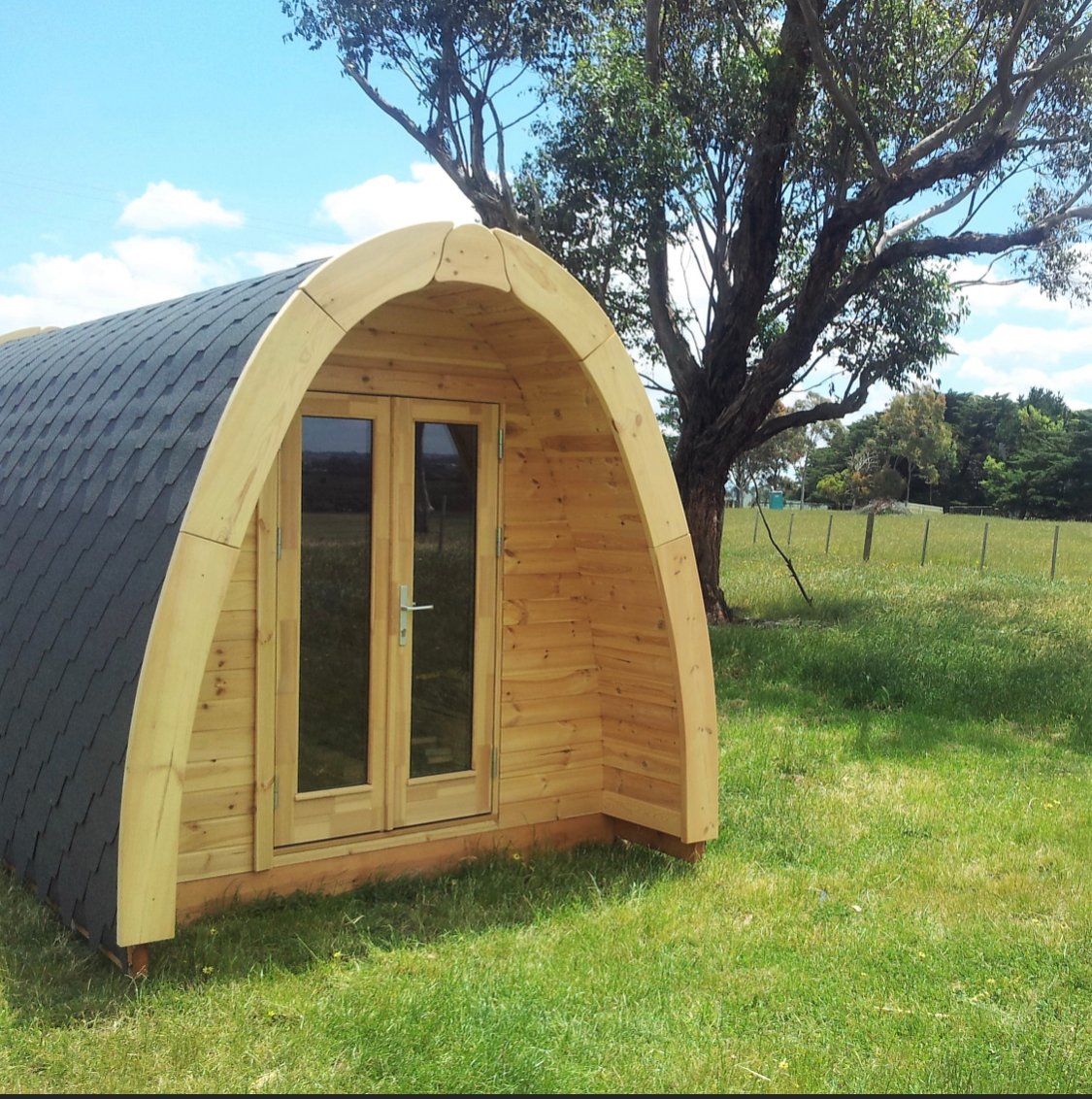 Luxury Insulated Camping Pod 2,.4 X 5,9 M - Brit Log Cabins